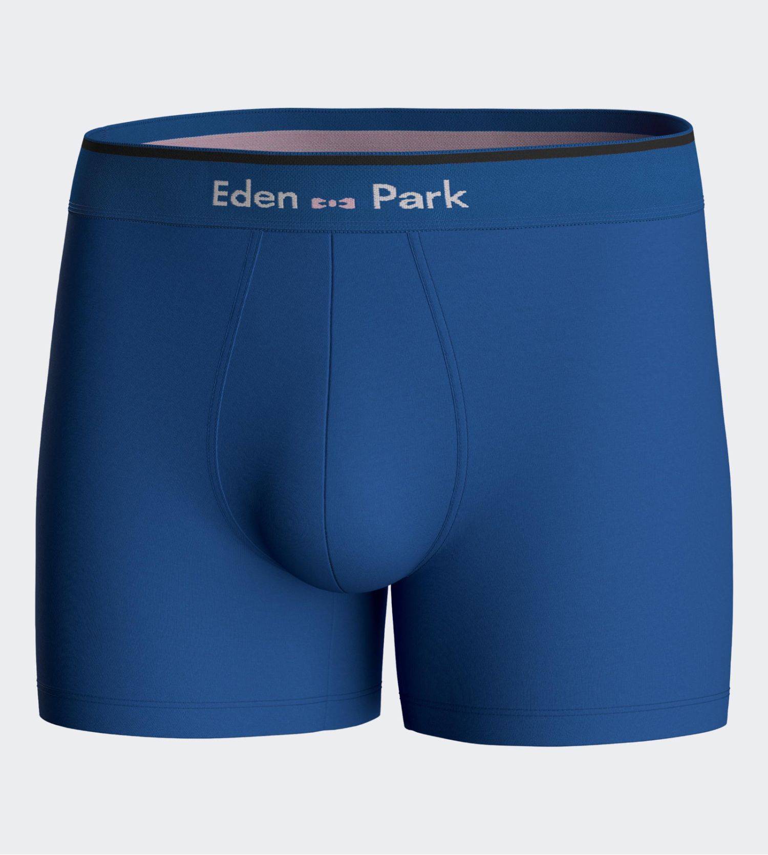 Set of 2 Striped Boxers Men Eden Park Dark Blue Cotton