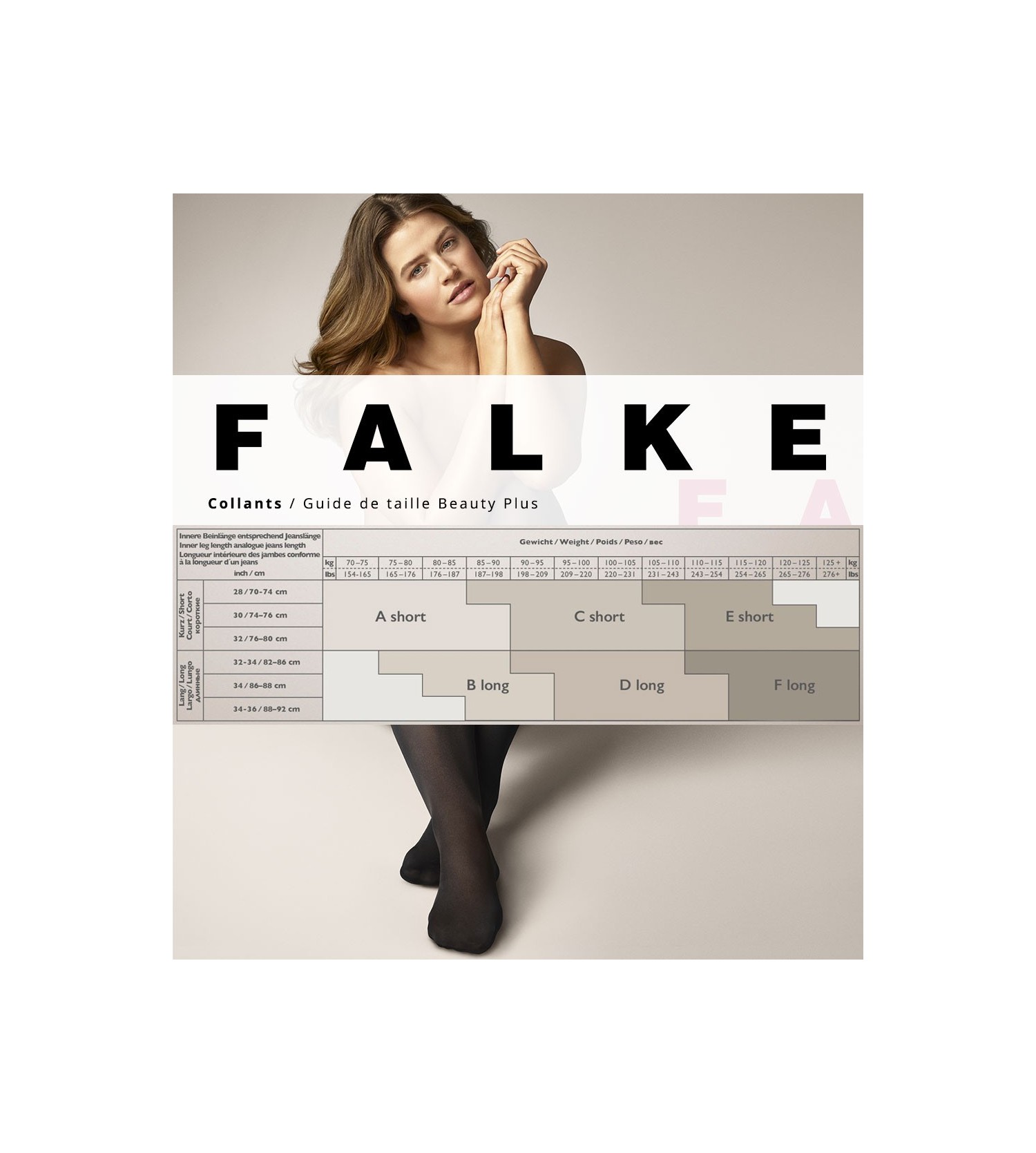 Große Größe Falke Beauty Plus 20d Pulver | Sipp-Wäsche
