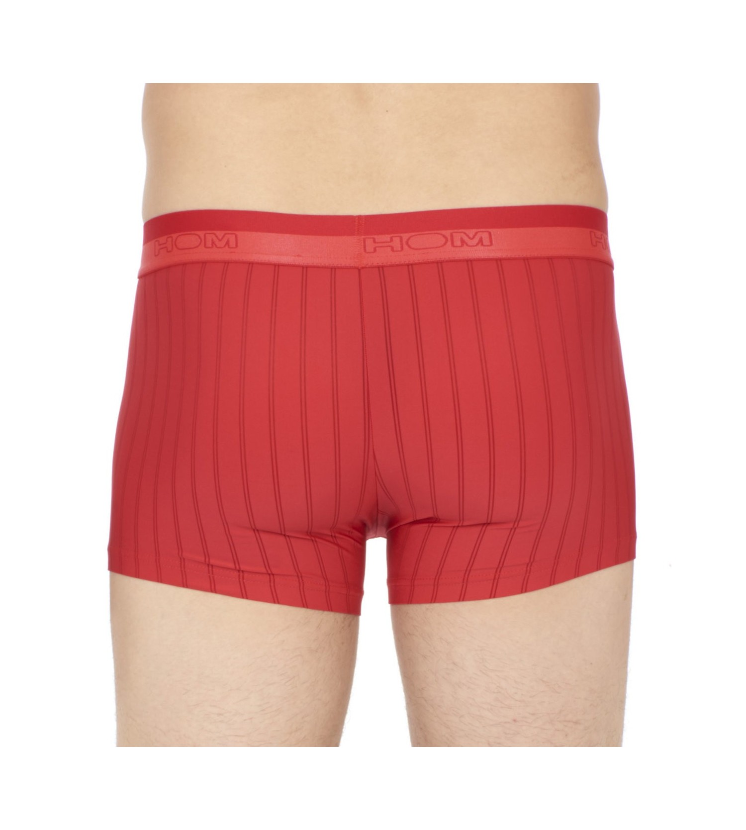 Roter Boxer mit halbtransparenten Streifen HOM Chic | Sipp-Wäsche