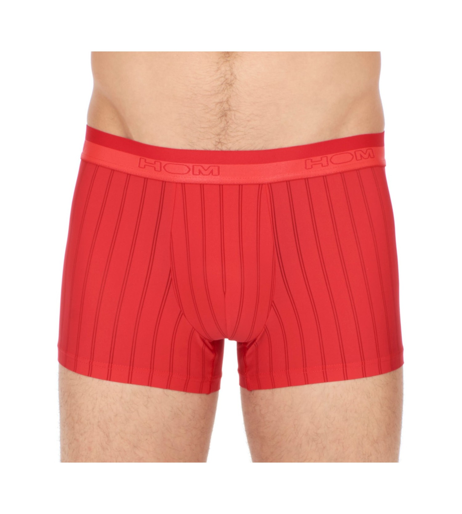 Roter Boxer mit halbtransparenten Streifen HOM Chic | Sipp-Wäsche