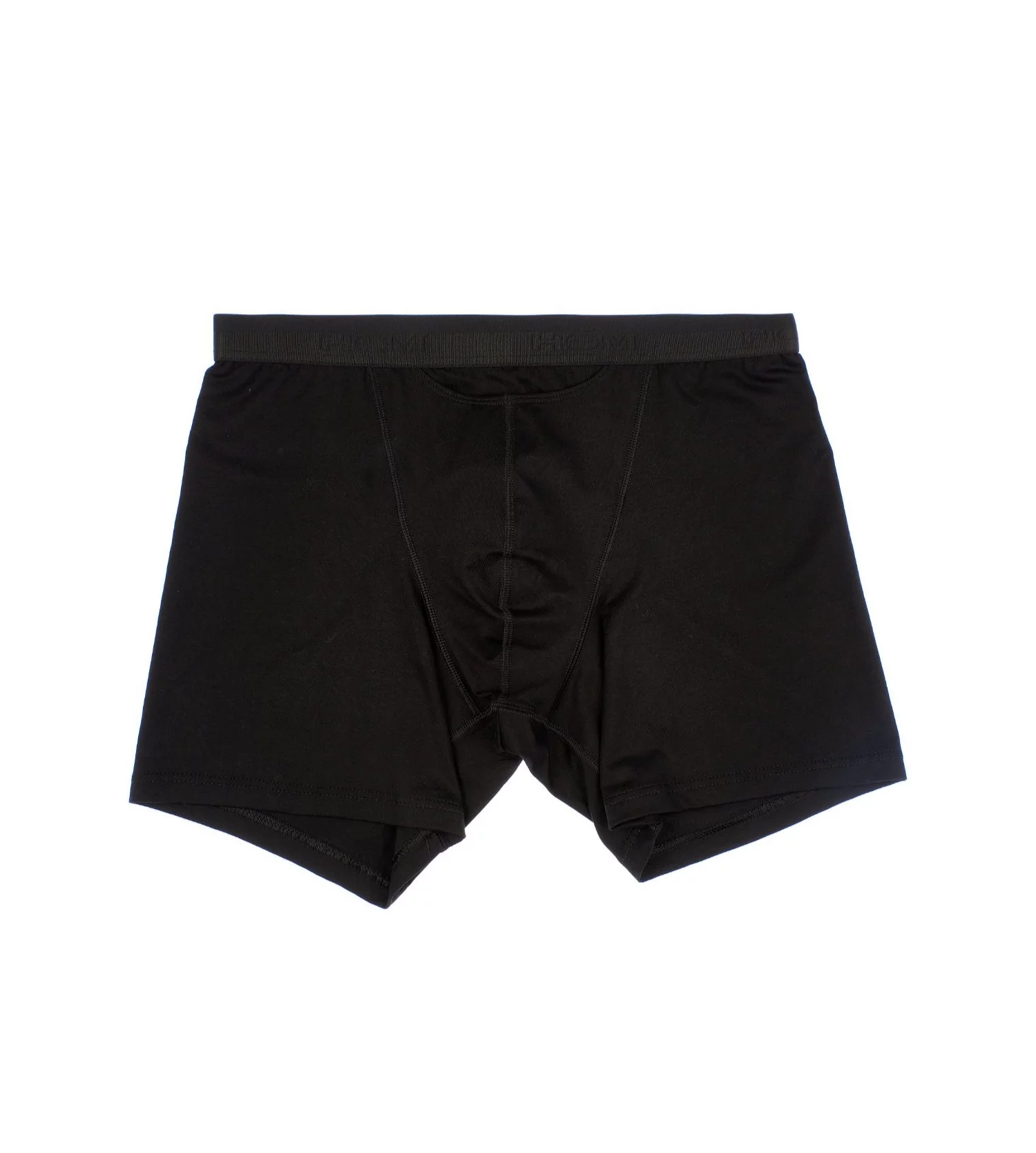 HOM HO1 - Boxer long avec ouverture horizontale noir | Lingerie Sipp