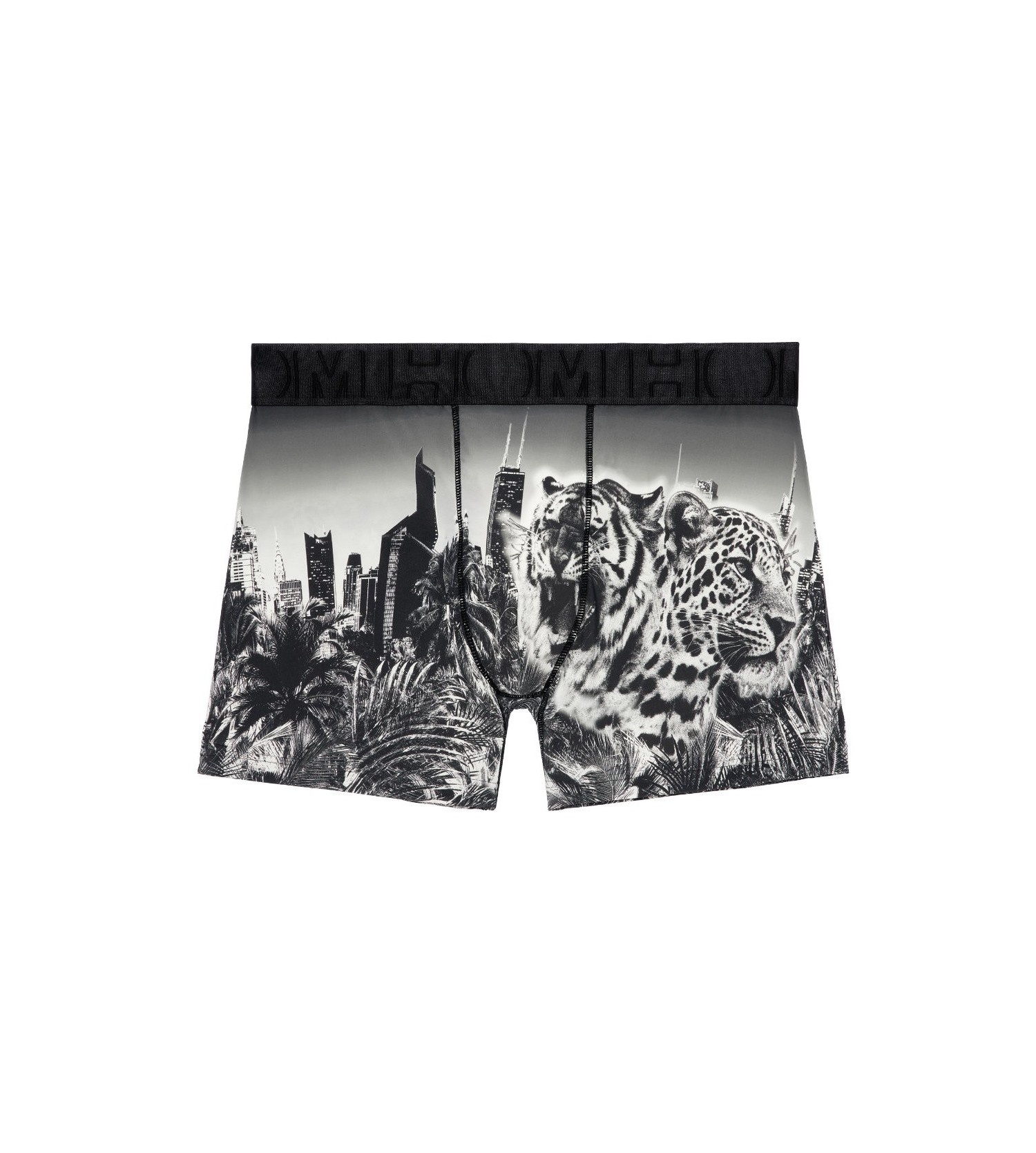 Boxer Urban Jungle P004 Black Print HOM | Lingerie Sipp